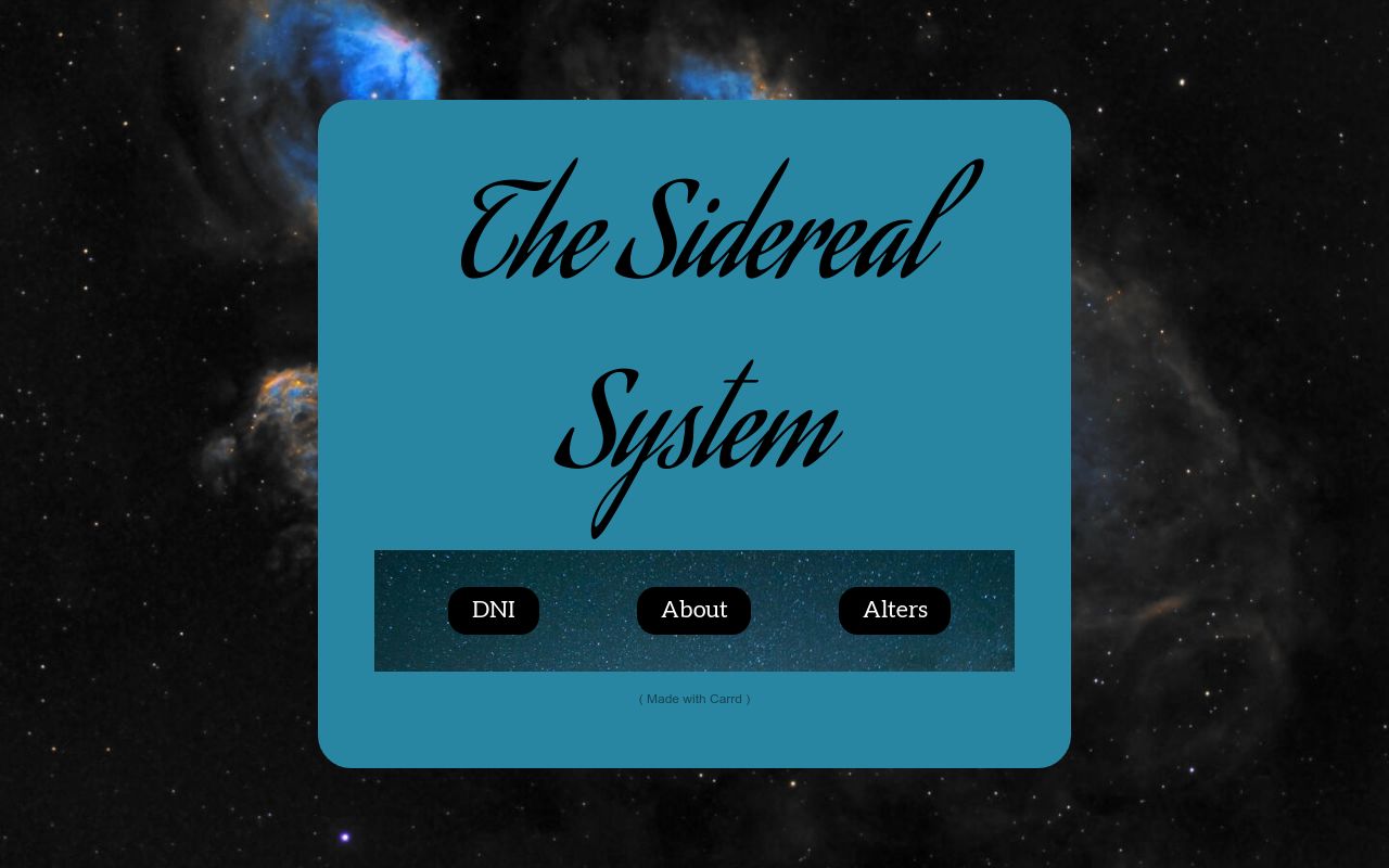 The Sidereal System